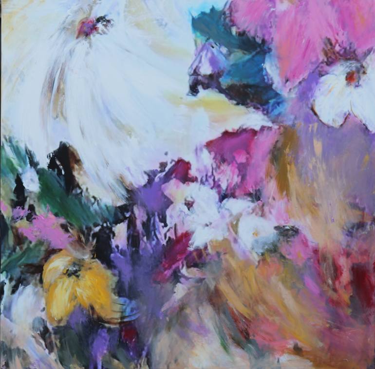 Beauty in the Garden Painting by Sharon Westbrook | Saatchi Art