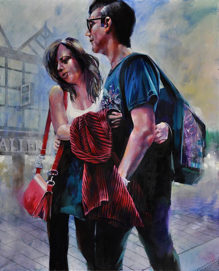 Stepping Out Painting by carl henderson | Saatchi Art