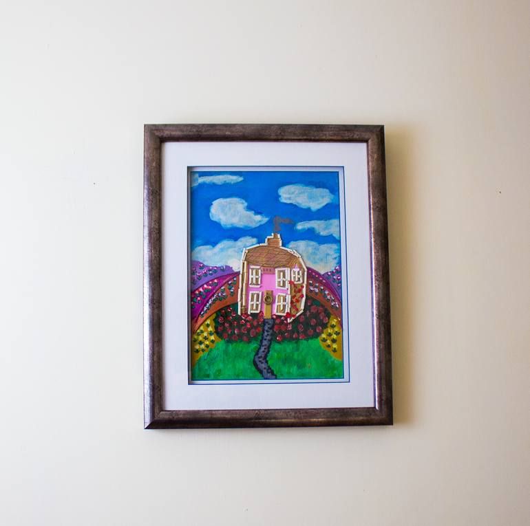 Home on the hill Painting by Emma Corcoran | Saatchi Art