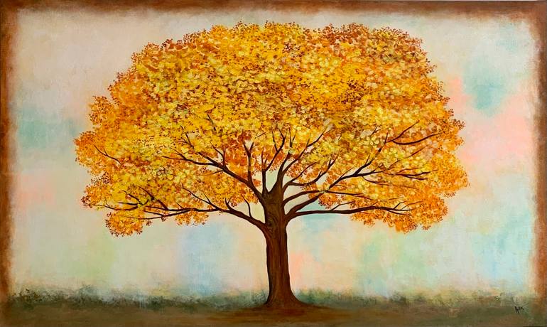 Tree of prosperity Painting by Amita Dand | Saatchi Art