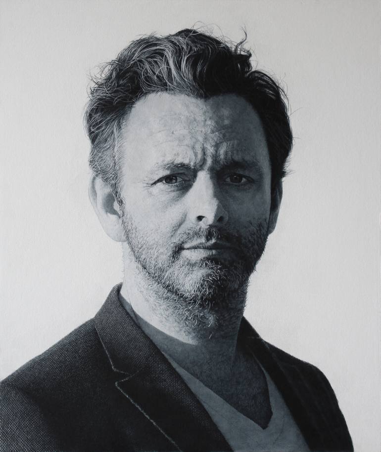 Michael Sheen Painting by Martyn Burdon | Saatchi Art