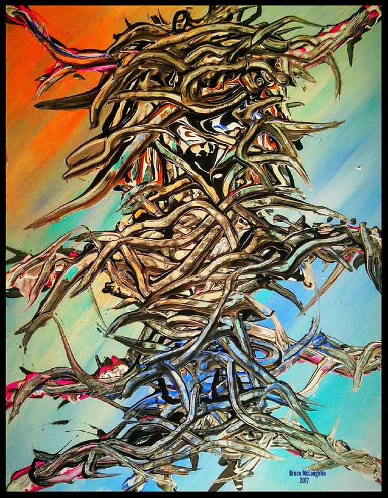 It's Complicated Painting by Bruce Mclaughlin | Saatchi Art