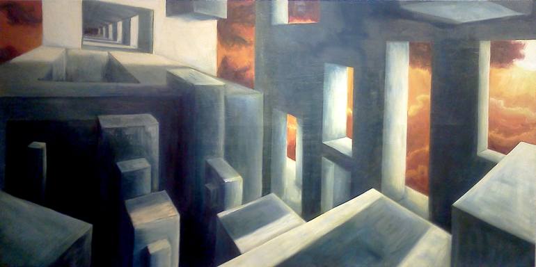 Crossing I Painting by Ryan King | Saatchi Art