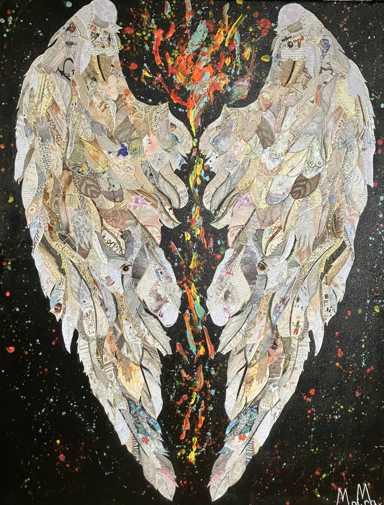 WINGS OF DESIRE Collage by Moira Mcainsh | Saatchi Art United Kingdom