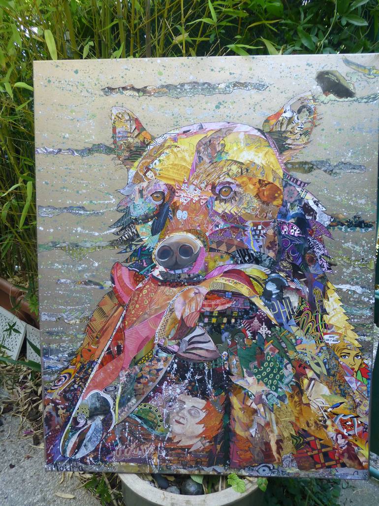 Gone Fishin' Collage by Moira McAinsh | Saatchi Art