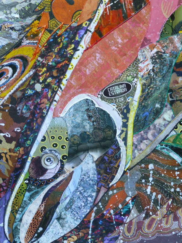 Gone Fishin' Collage by Moira McAinsh | Saatchi Art