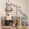 St Ives Lighthouse Painting by Anthony Waterfield | Saatchi Art