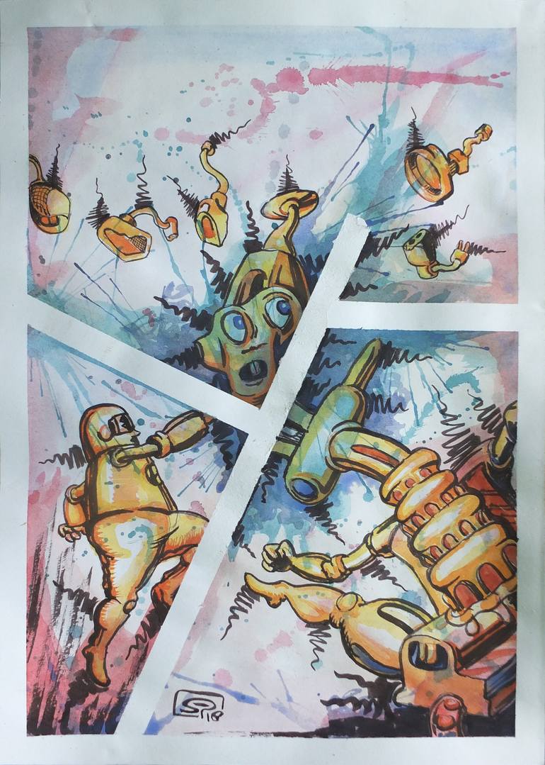 meta connection Painting by Sigit Pardiyanto | Saatchi Art
