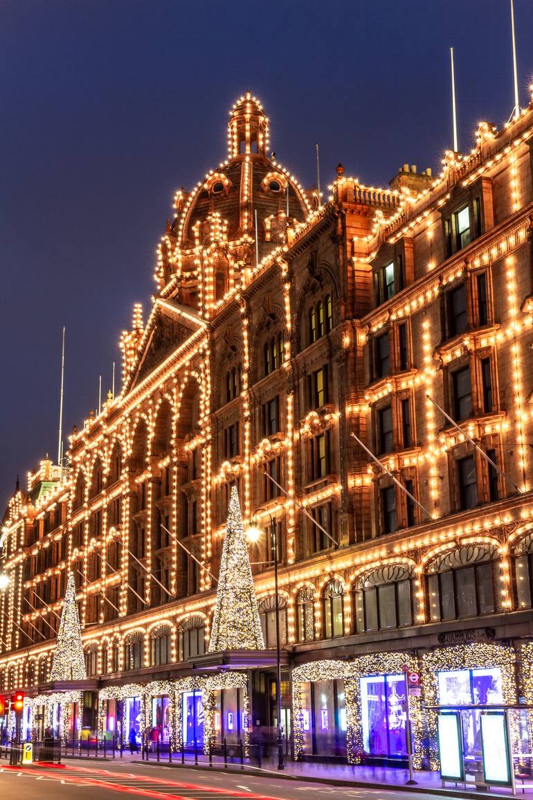 Harrods Christmas lights London England Europe 2 Photography by M Tchaikovsky Saatchi Art