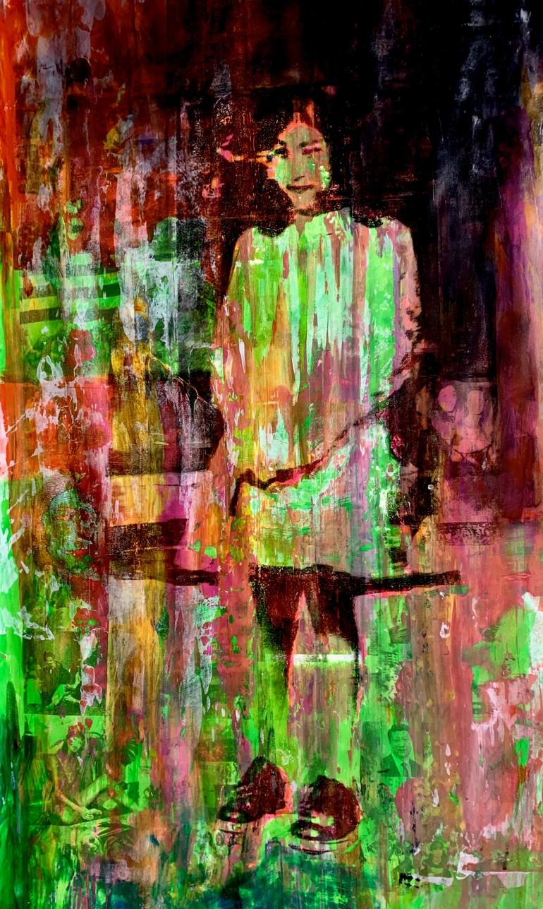 Girl Painting by David Feyaerts | Saatchi Art