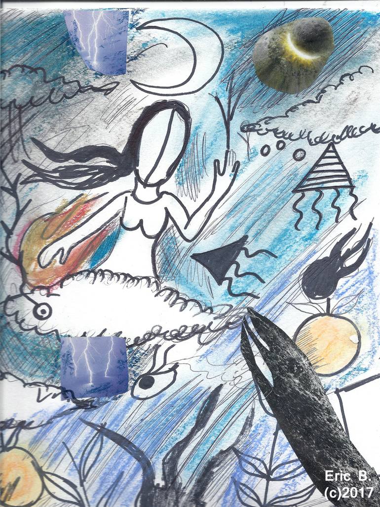 11. Trouble with Mother Nature Painting by Eric Bustos | Saatchi Art