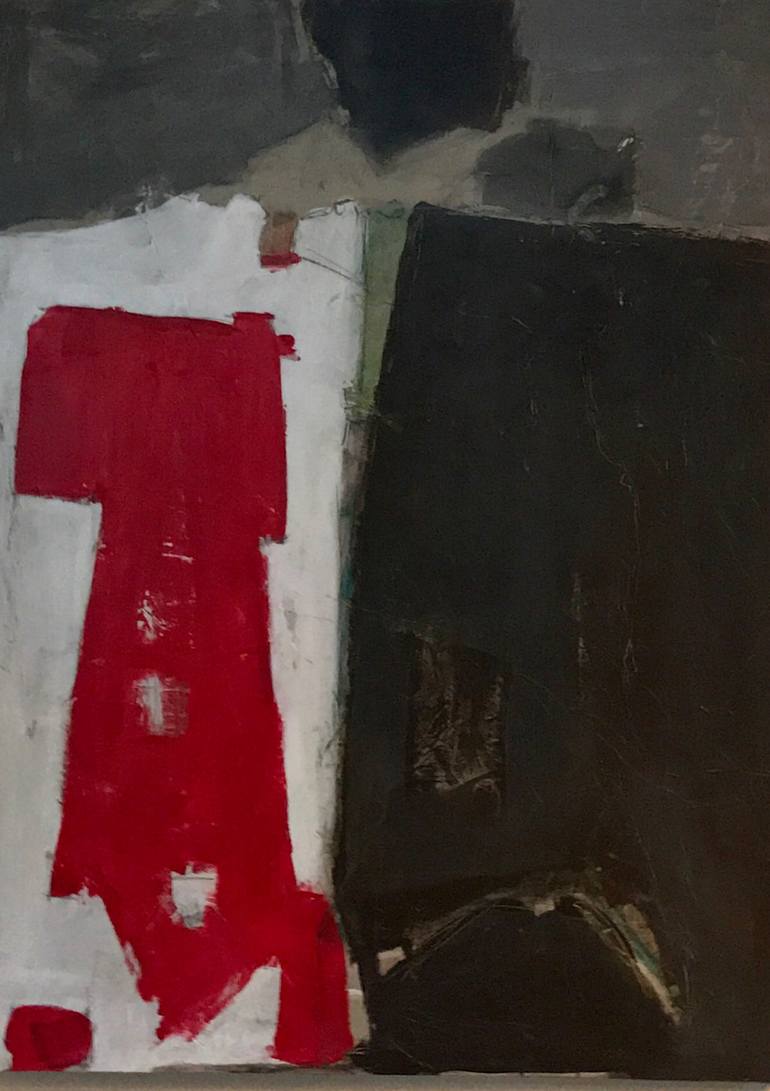 Kimono Red #1 Painting by A. Scott Reed | Saatchi Art