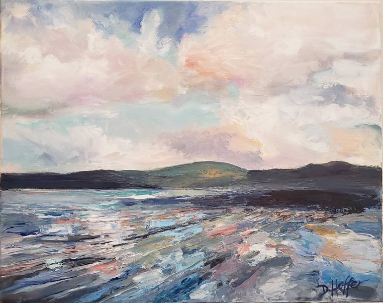 Sky's the Limit Painting by Dorina Hoffer | Saatchi Art