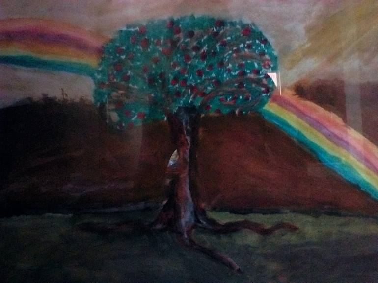 Tree of Prosperity Painting by Sunshine Amos | Saatchi Art