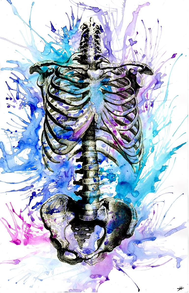 Cool Bones Painting by Goblin Abair | Saatchi Art