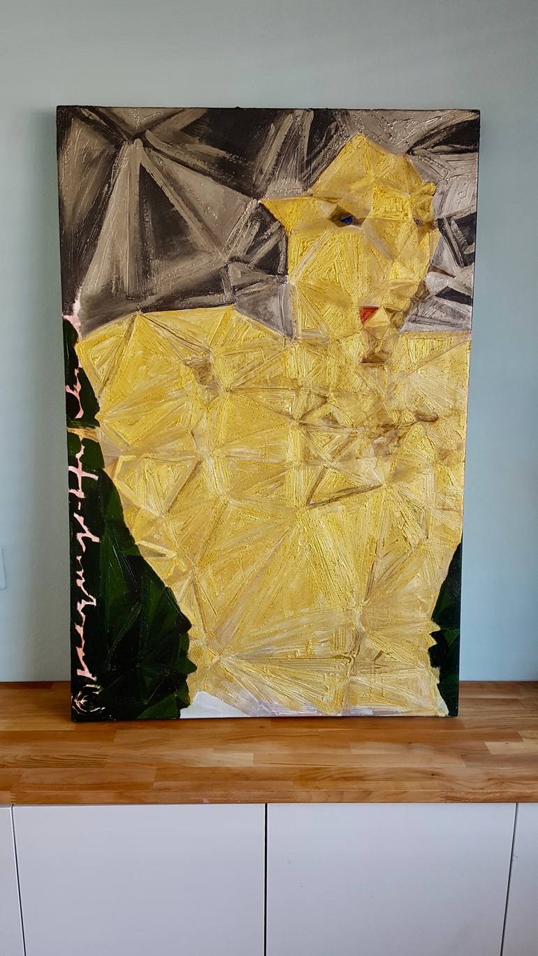 Lady in Gold Painting by Jacques Offenbach | Saatchi Art