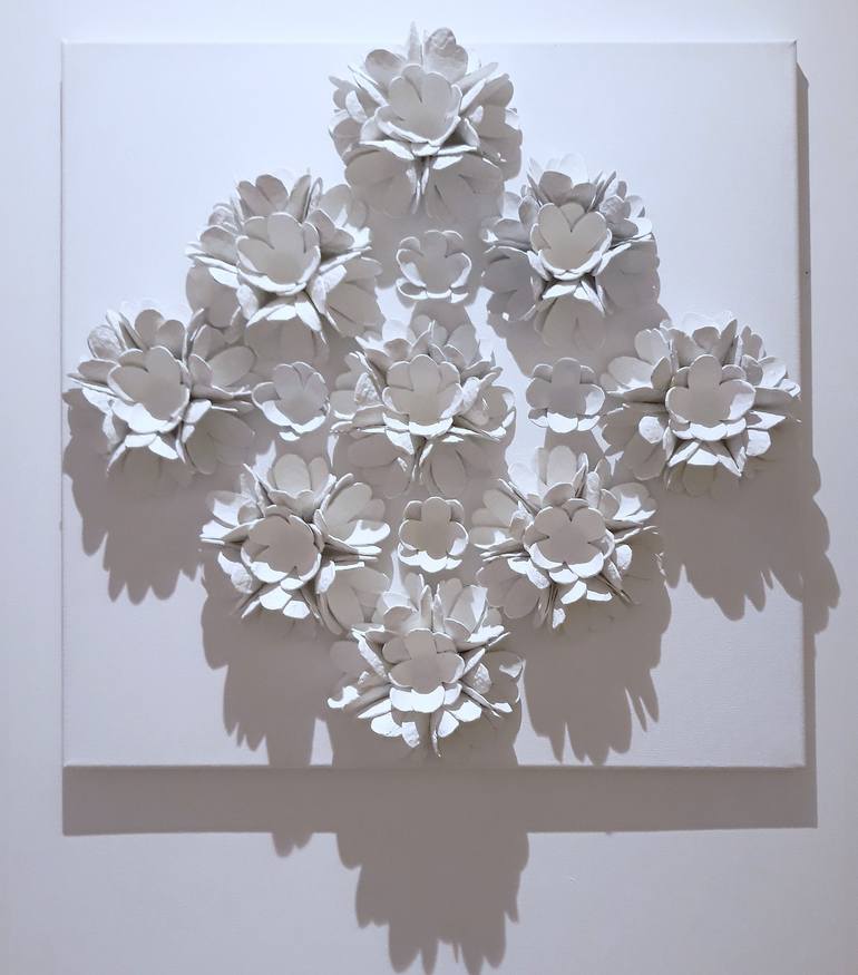 Snow Flowers Installation by Robyn Dansie | Saatchi Art