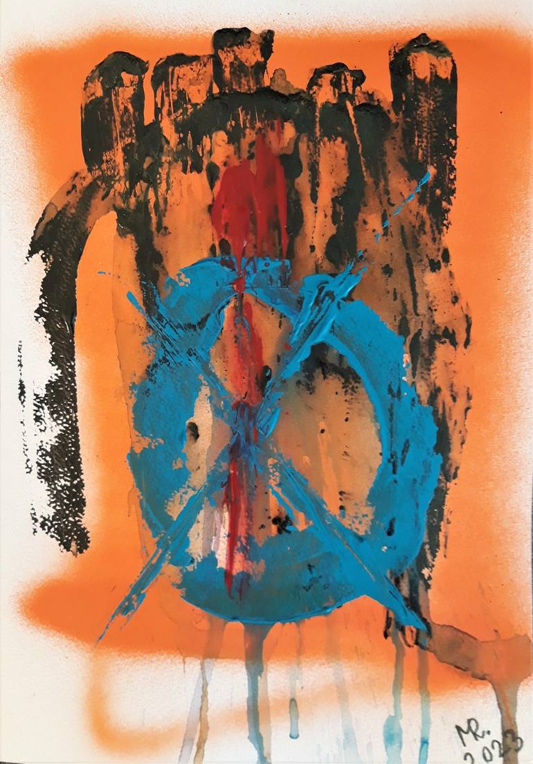 Graffiti-15. Painting by MARIE RUDA | Saatchi Art