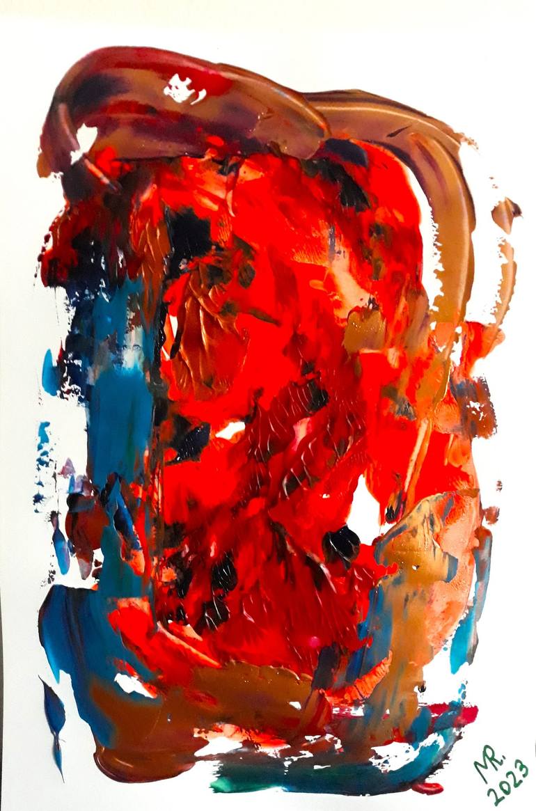 Air travel-10. Painting by Marie Ruda | Saatchi Art