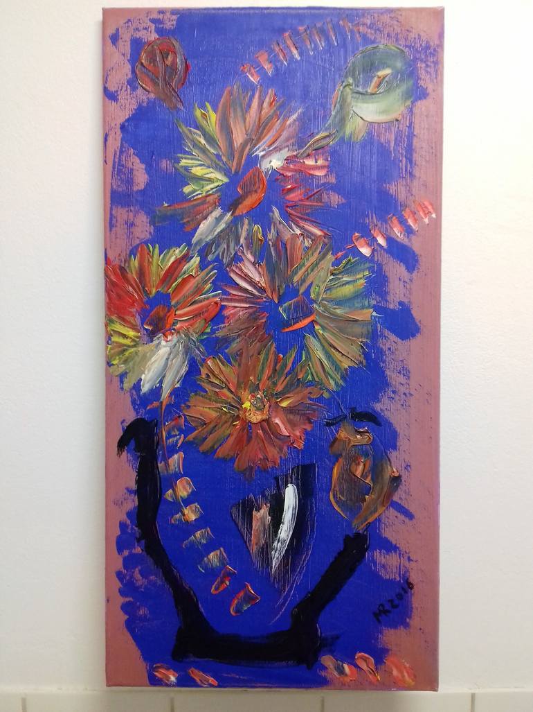 Flowers in Vase2016 Painting by MARIE RUDA | Saatchi Art
