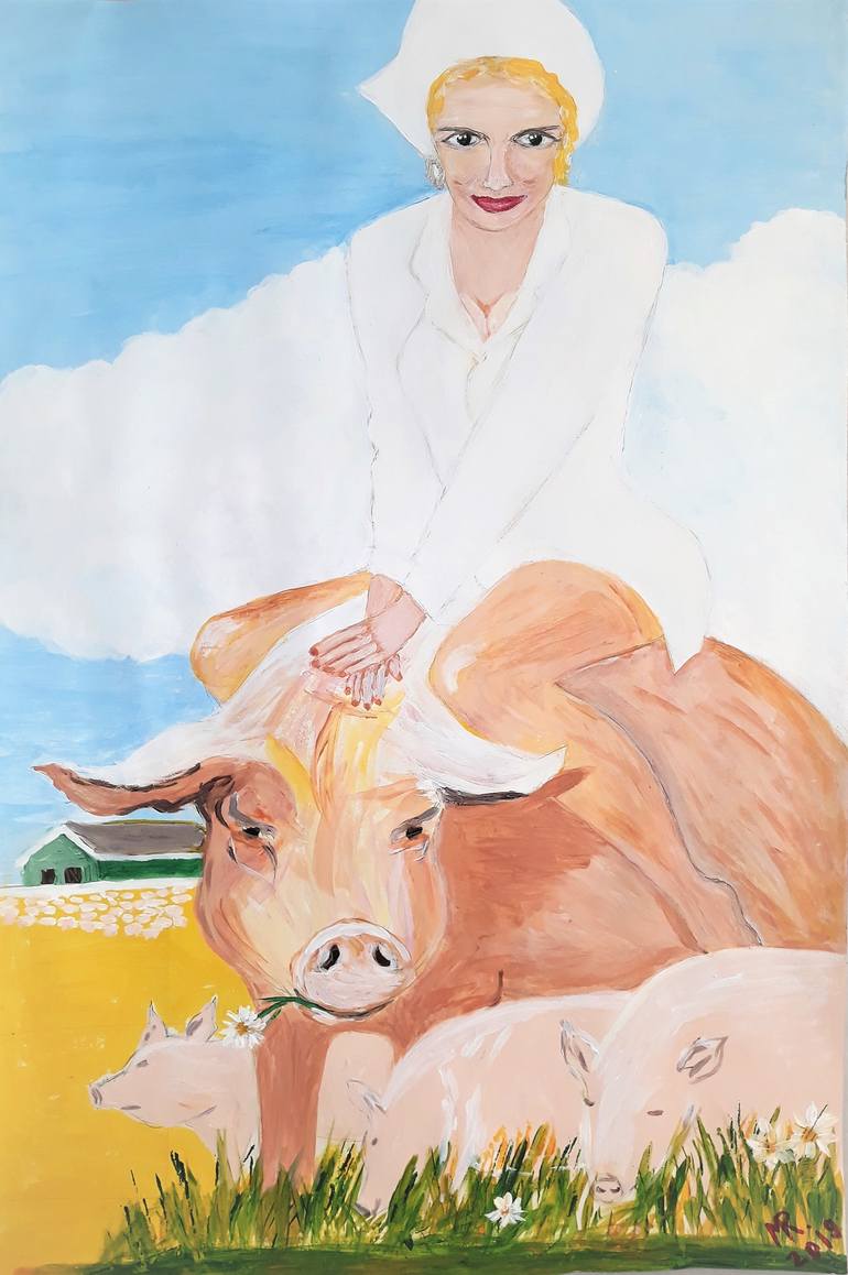 We drive in 2019. Painting by MARIE RUDA | Saatchi Art