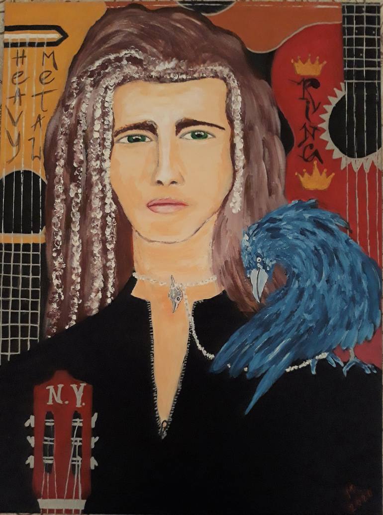 Portrait of a young musician. Painting by MARIE RUDA | Saatchi Art