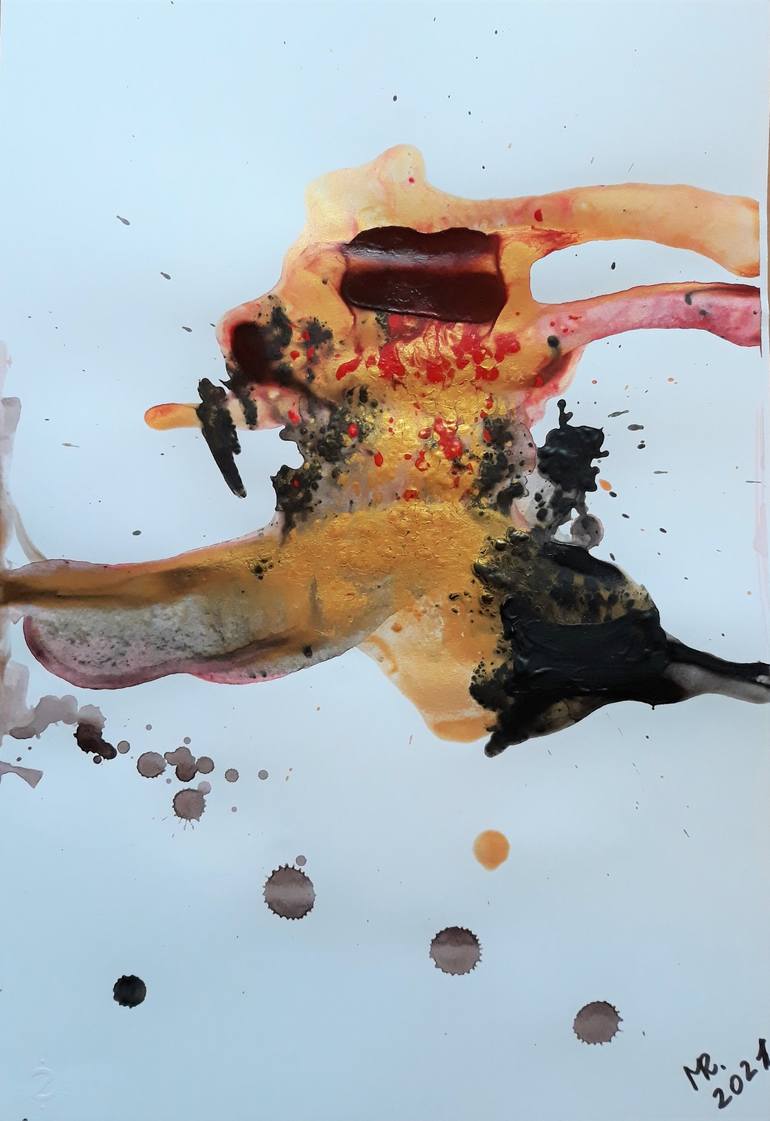 Cycle of paintingsIllusion-2,Golden lion. Painting by MARIE RUDA ...