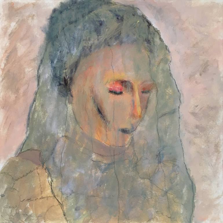 Study of a woman portrait XLIII Painting by Paola Consonni | Saatchi Art