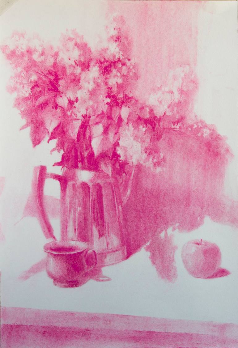 bouquet of lilac Drawing by Maria SHINKEVICH | Saatchi Art