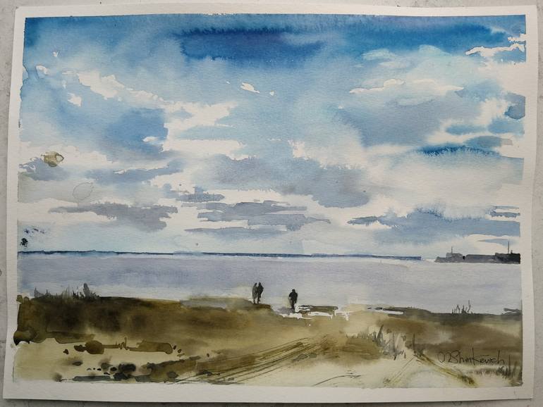 marine landscape Painting by Maria SHINKEVICH | Saatchi Art