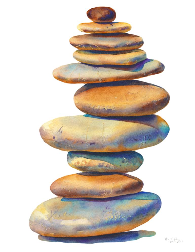 The Stone Mind Painting by Emily May | Saatchi Art