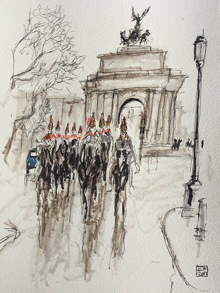 London #40 First Iteration Drawing by Ian Males | Saatchi Art