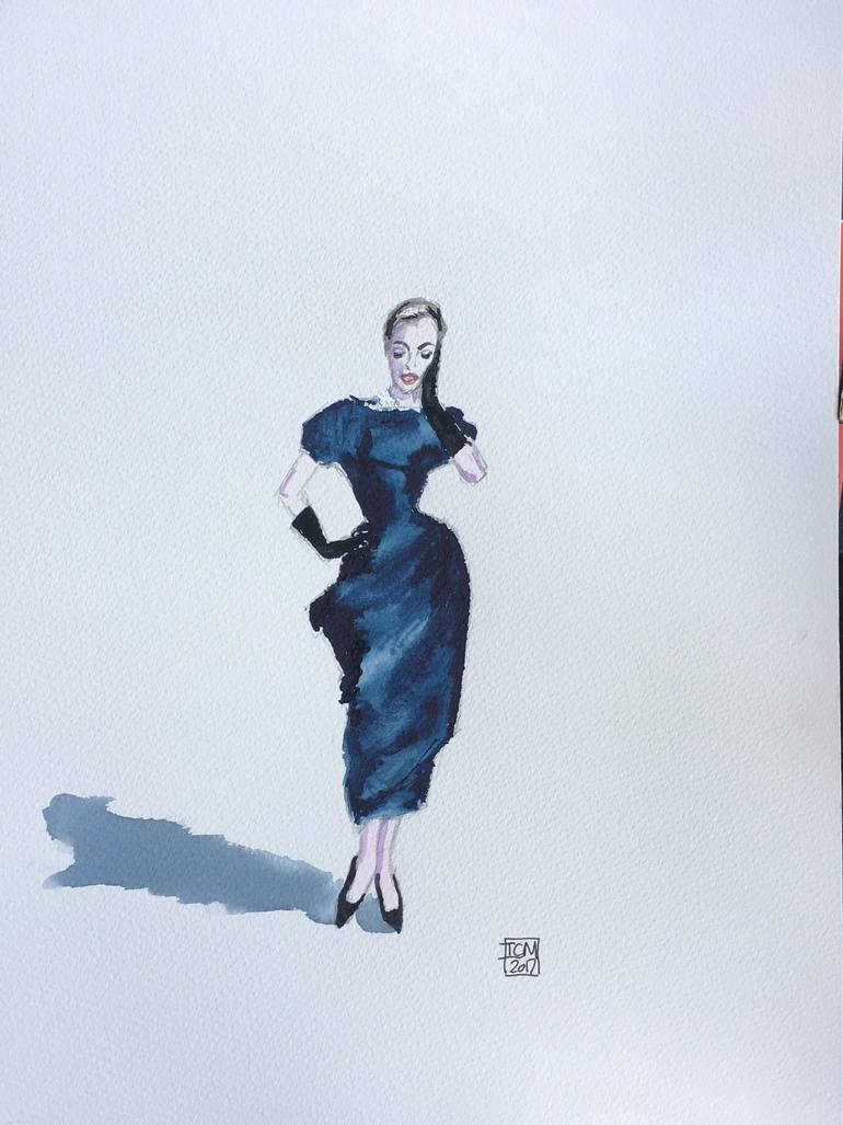 50’s Fashion #64 Drawing by Ian Males | Saatchi Art