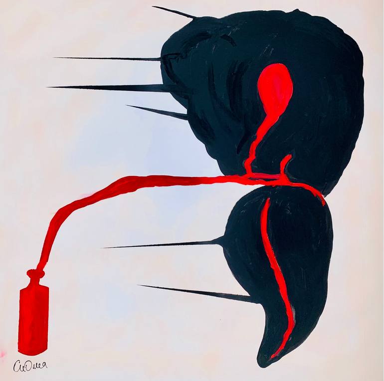 Inflammation Painting by Siozha N | Saatchi Art