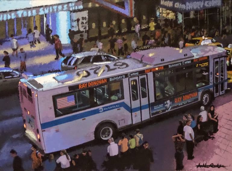 MTA Bus Painting by Antti Rytkonen | Saatchi Art