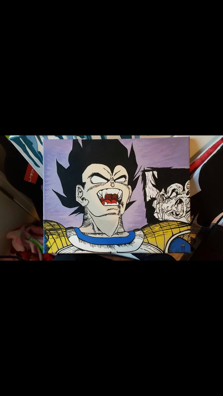 Vegeta Prince of all Saiyans Painting by Chris Washington | Saatchi Art