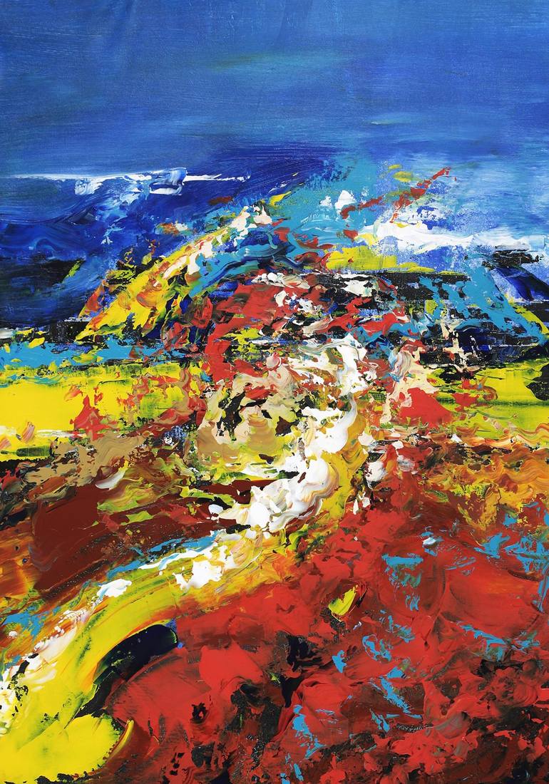 late sunset Painting by Jan Fein | Saatchi Art