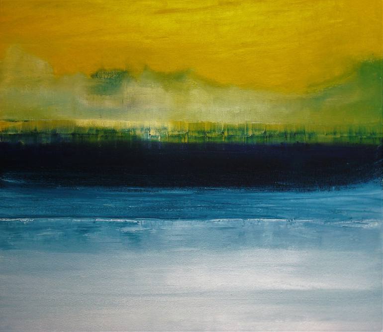 Abstraction of a Landscape Painting by Sundeep Bhandari | Saatchi Art