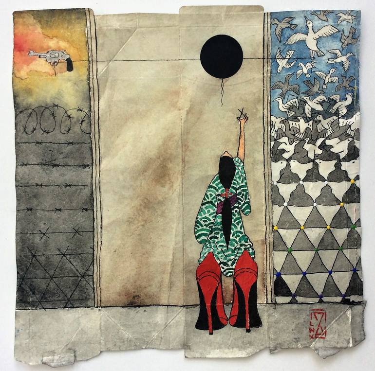 Tomorrow Drawing by Larissa Neslo | Saatchi Art