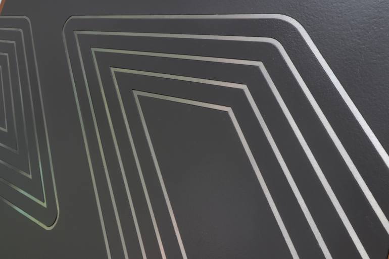 The Hard Line Painting by Leigh Christian | Saatchi Art