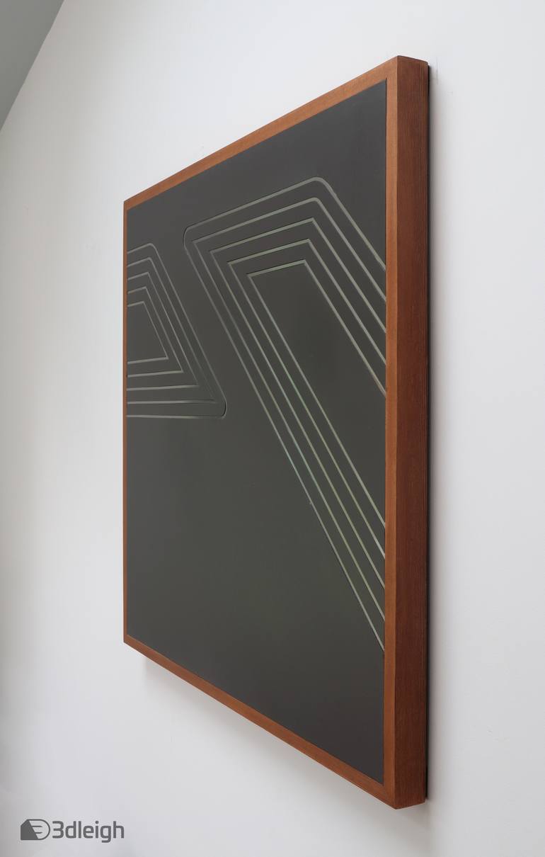 The Hard Line Painting by Leigh Christian | Saatchi Art