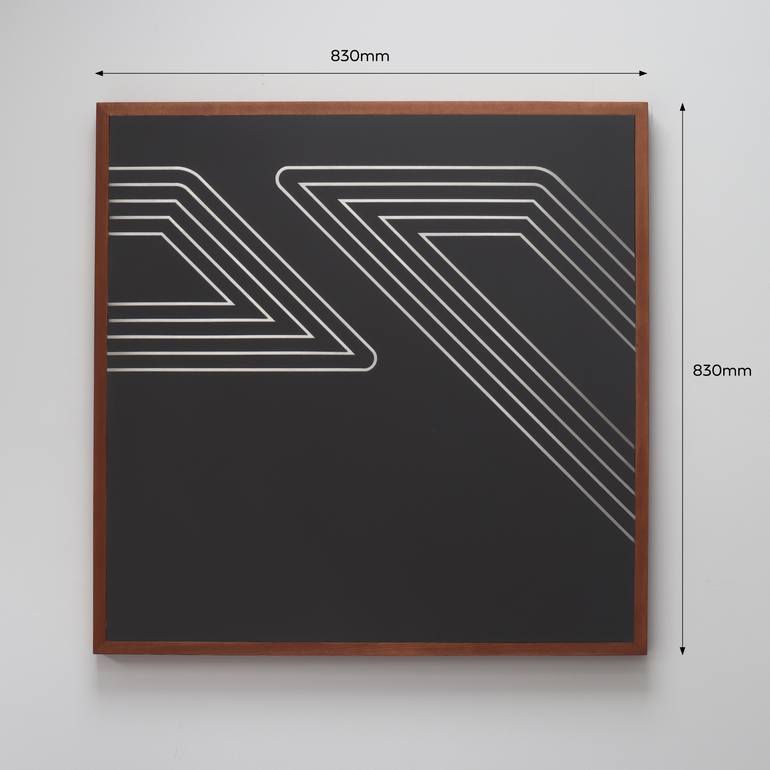 The Hard Line Painting by Leigh Christian | Saatchi Art