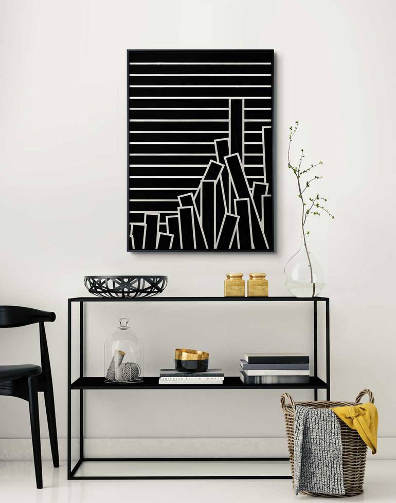 FALLING BARS Painting by Daniel Bautista | Saatchi Art