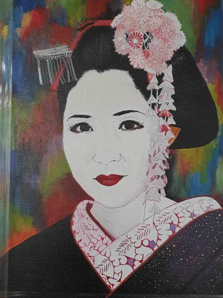 Geisha by all odds [ PART 5 OF GEISHA SERIES 5/13] Painting by Momtel ...
