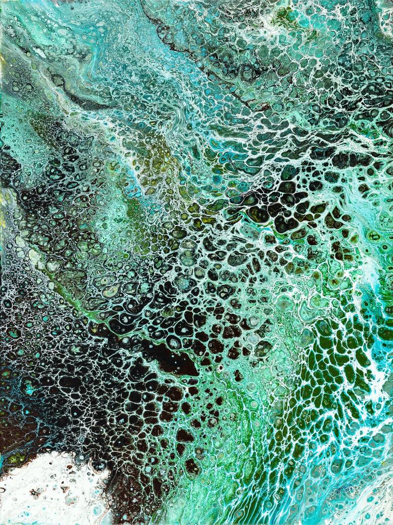Wave Pool Painting by Terrance Longtin | Saatchi Art