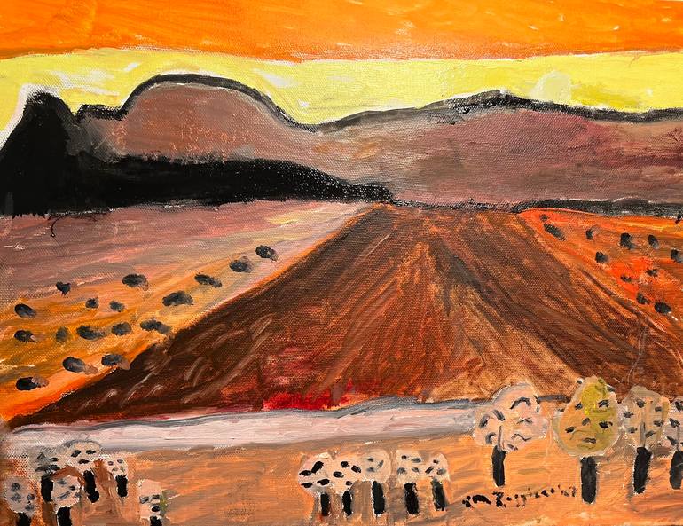 Rust Valley Painting by Pamela Ruggiero | Saatchi Art