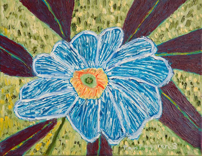 Eye of the Primrose Painting by Pamela Ruggiero | Saatchi Art