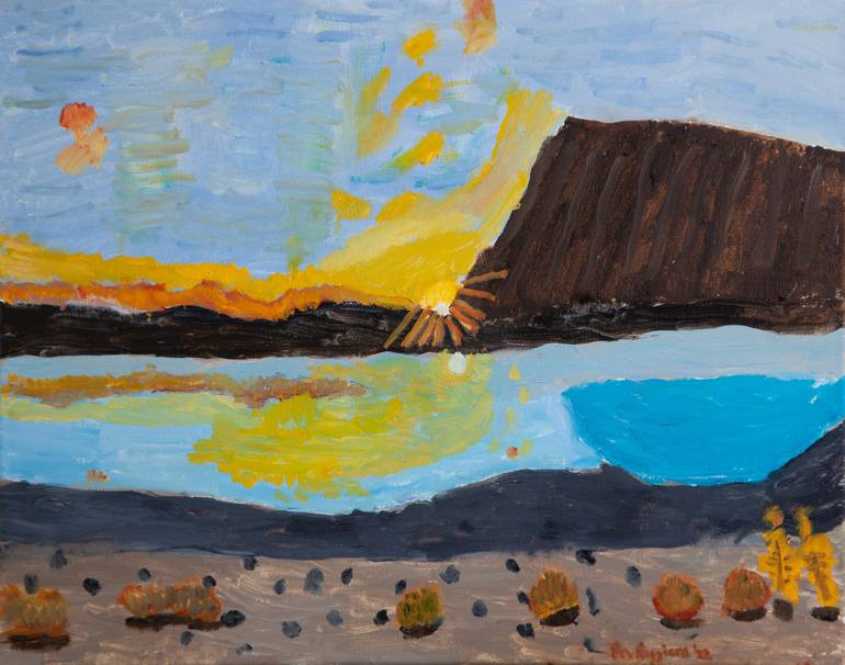 Christopher Hendren Sunrise Painting by Pamela Ruggiero | Saatchi Art
