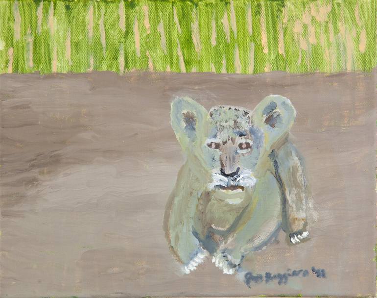 Lion Cub Painting by Pamela Ruggiero | Saatchi Art