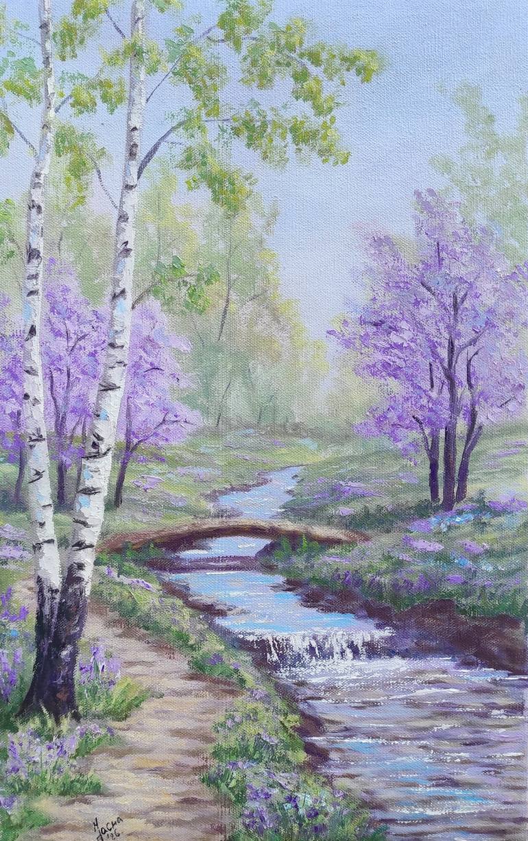 Whisper of Spring Painting by Jasna Kovacevic | Saatchi Art